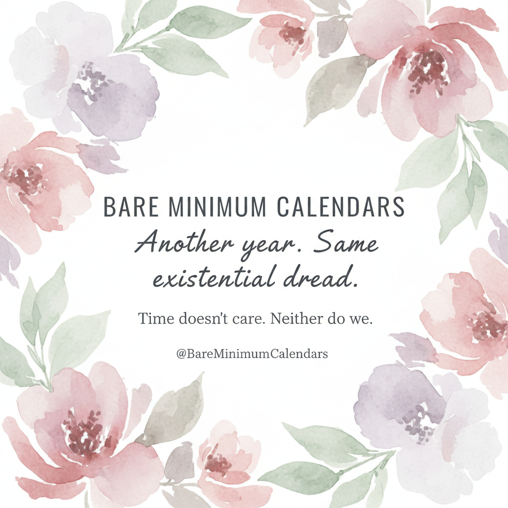 Bare Minimum Calendars - Unmotivational Wall Calendars & Honest Humor